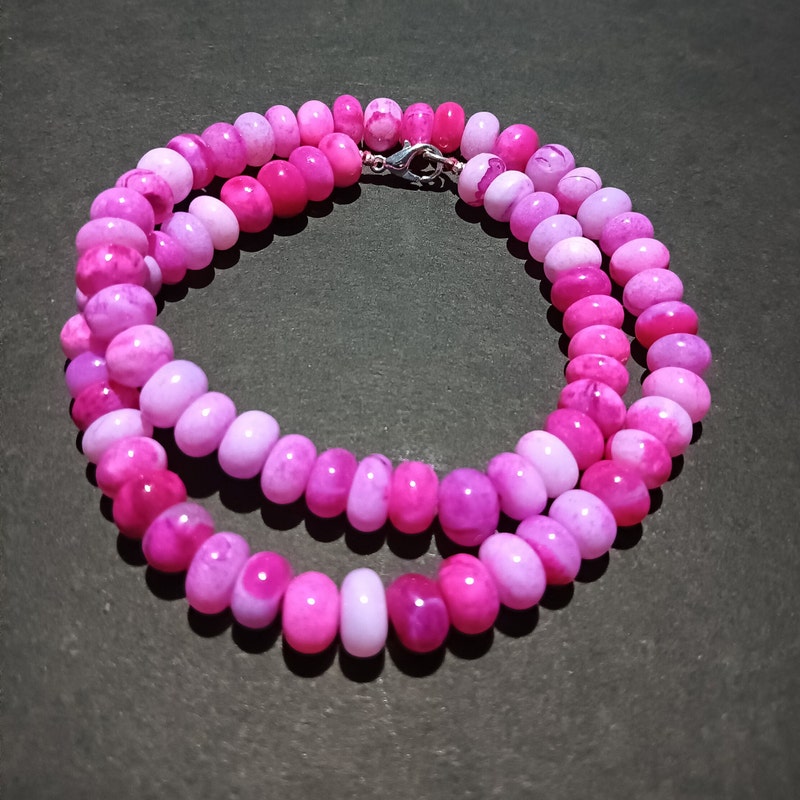 Pink Necklace - Etsy