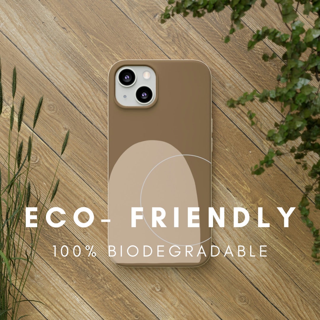 Tan Modern Design Phone Case / Biodegradable Eco-friendly - Etsy
