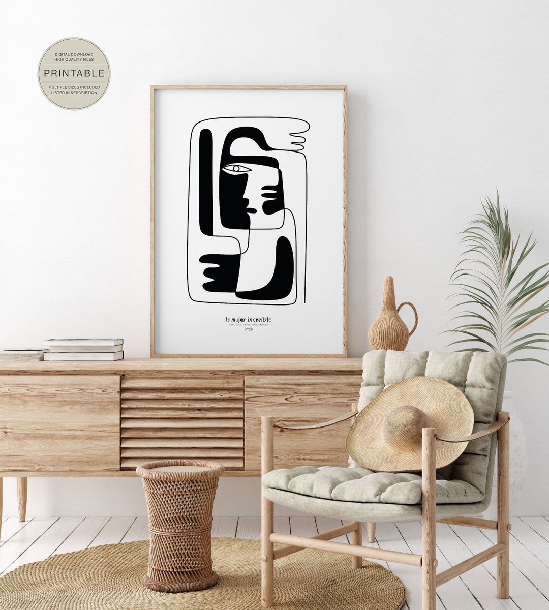 Amazing Woman | Picasso Style Drawing | Female Body Abstract Art Print ...