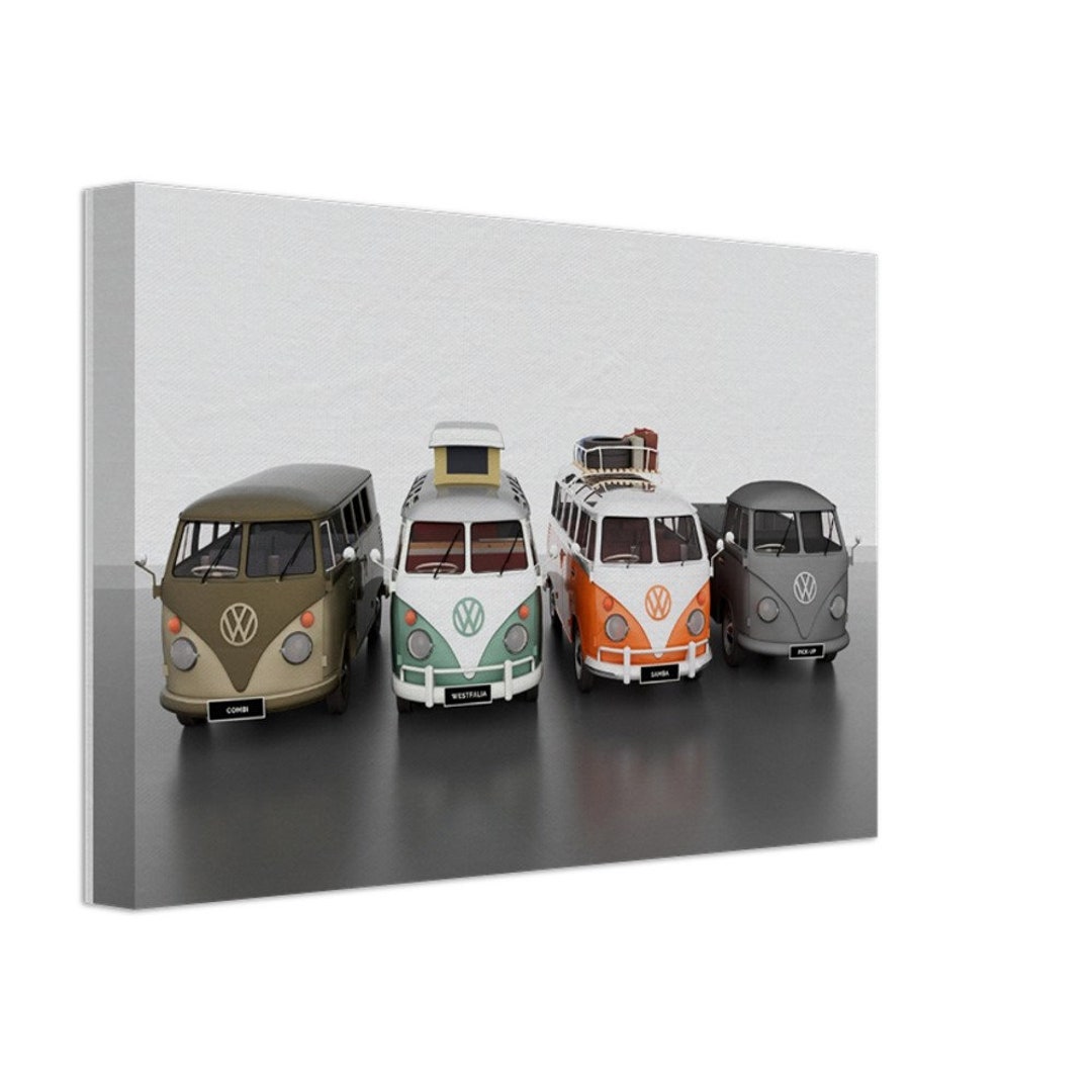 Group of Four 1960s T2 VW Samba Pickup Westfalia and Combi - Etsy