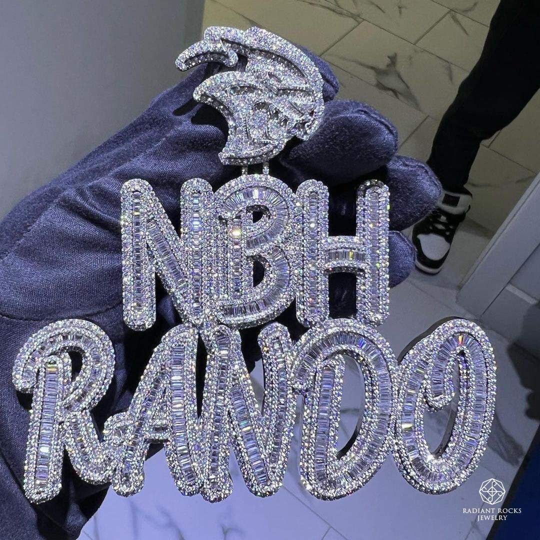 VIP Card Bling 14k Gold Plated Pendant & Necklace, Customize Pendant ...