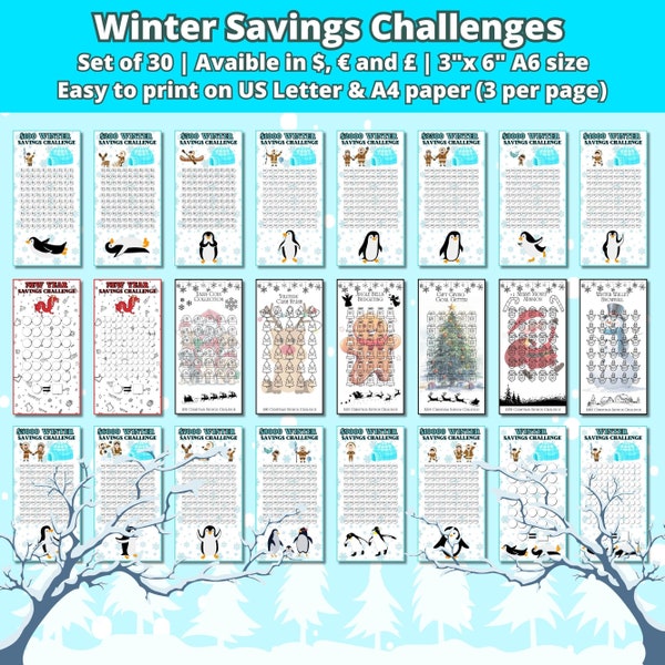 Savings Challenge Tracker - Etsy