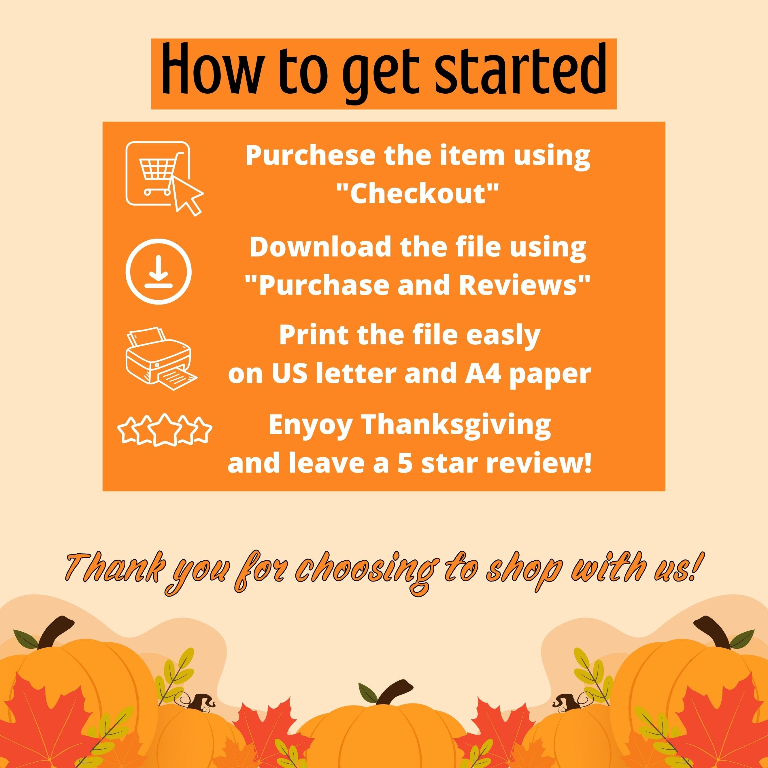 Thanksgiving Savings Challenge Bundle, Fall Cash Stuffing, A6 Mini ...