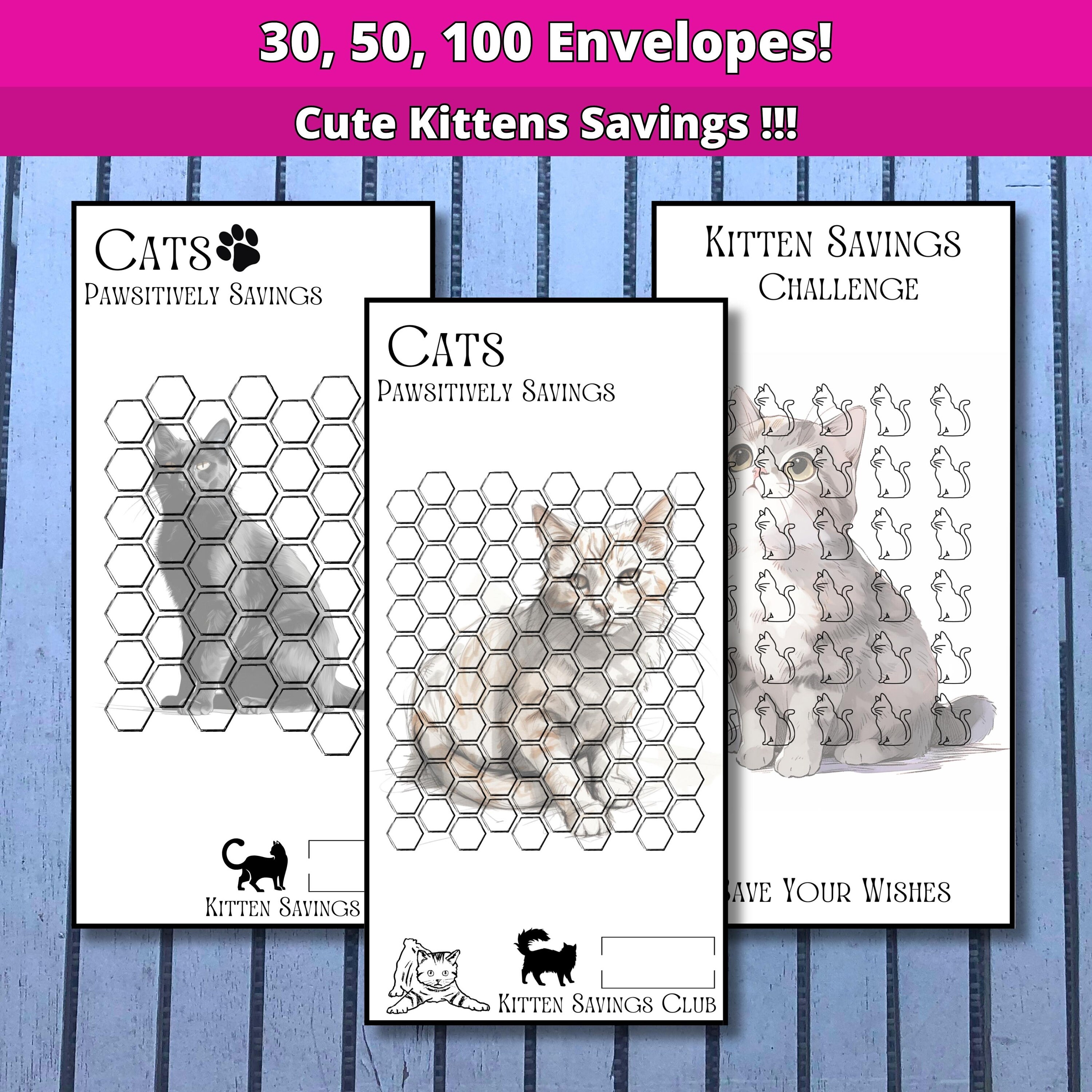 Custom Savings Challenge Set of 9, Save Money in Holiday, Christmas ...