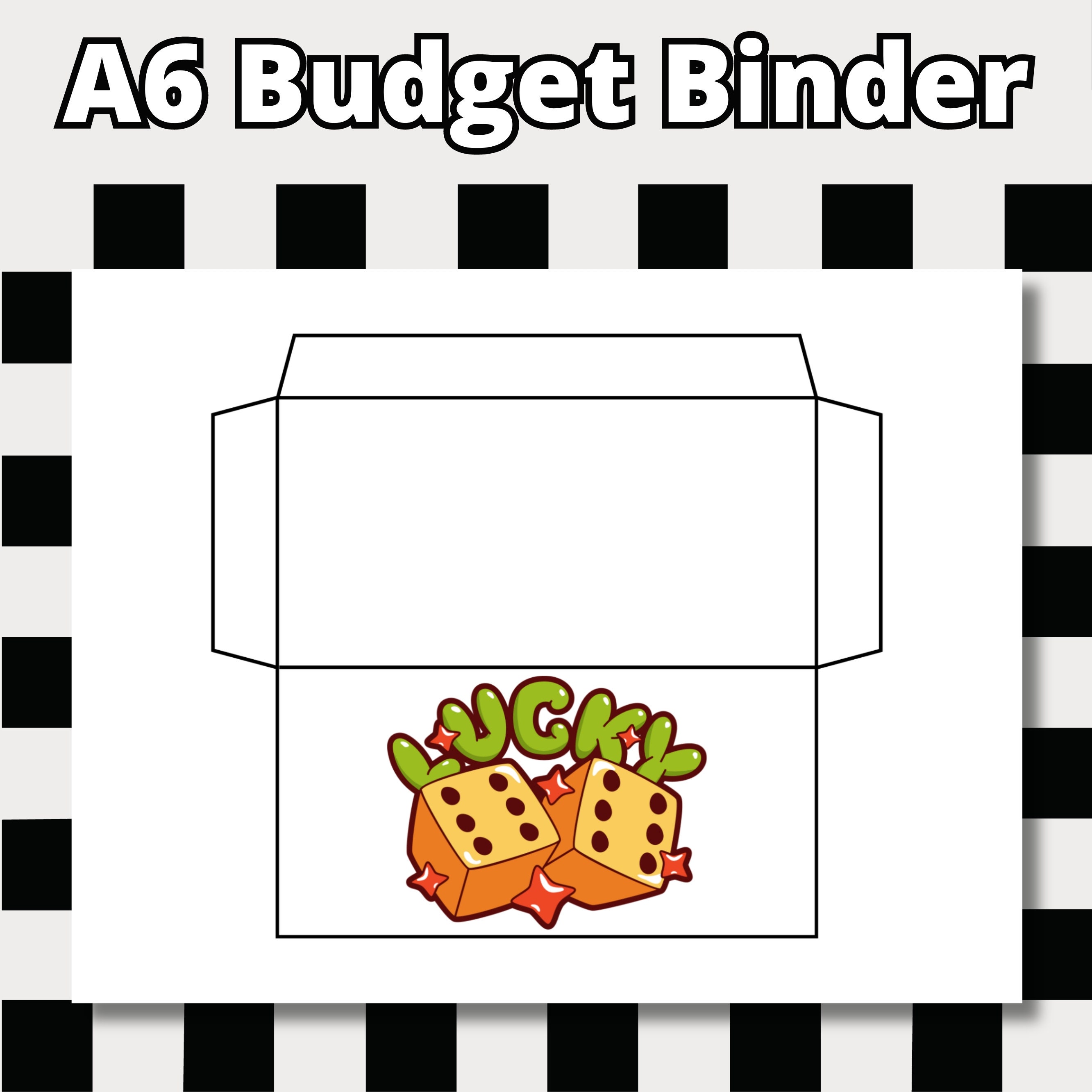 A6 Savings Challenge Dice Game, Cash Stuffing & Budgeting Challenges ...