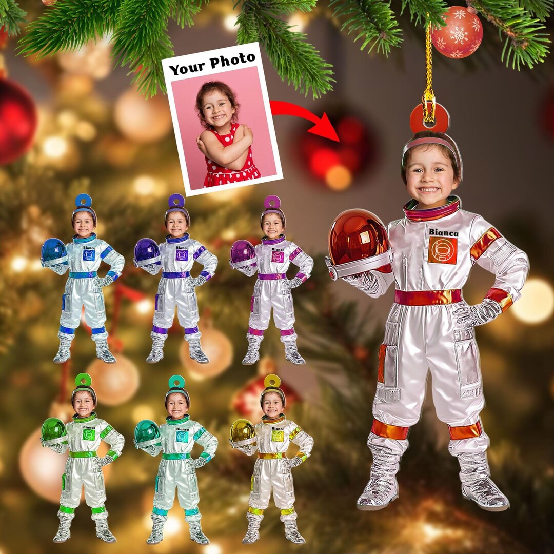 Personalized Astronaut Ornament, Space Ornament, Rocket Ornament ...