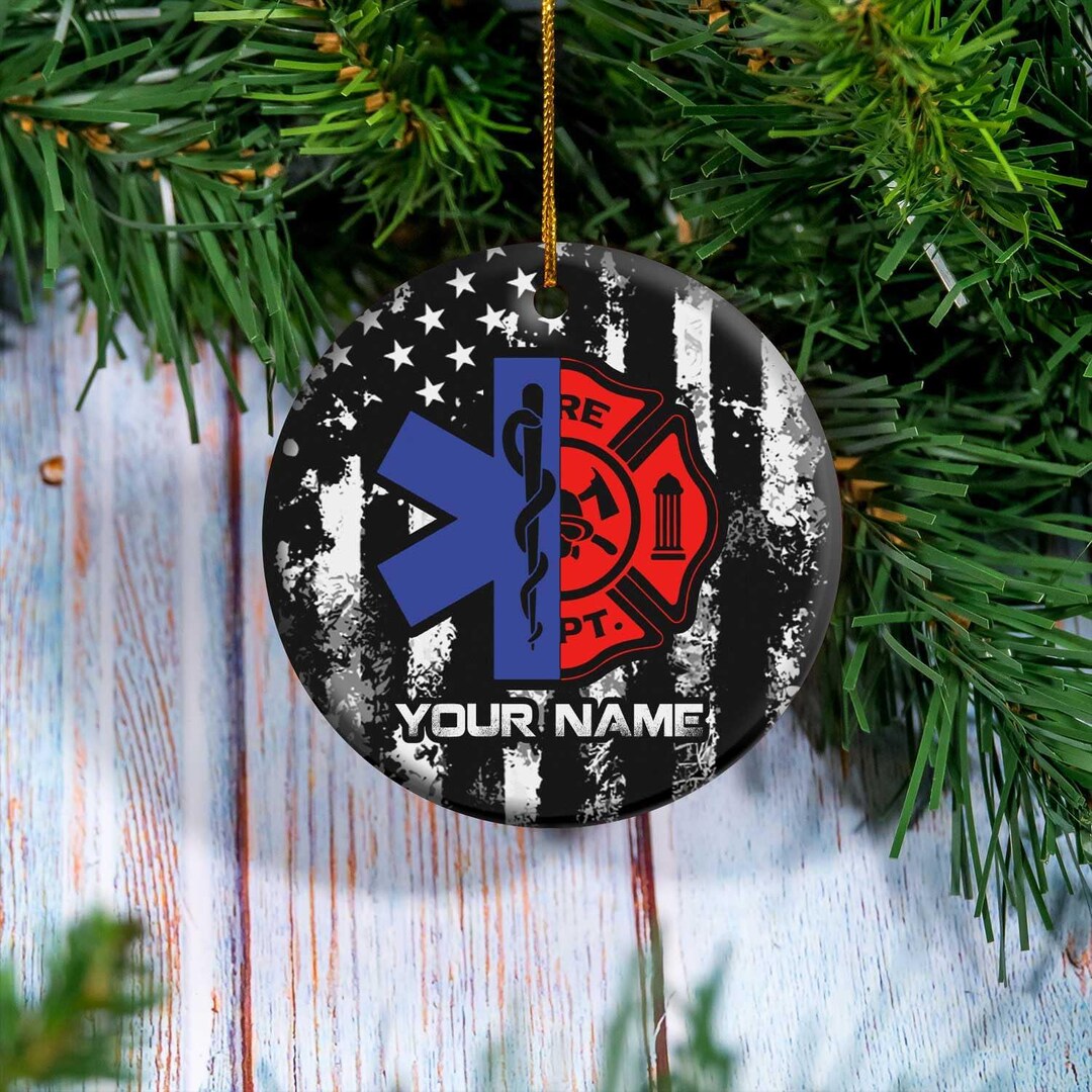 Personalized EMT Paramedic Bag Custom Shape Ornament Gift for Paramedic ...
