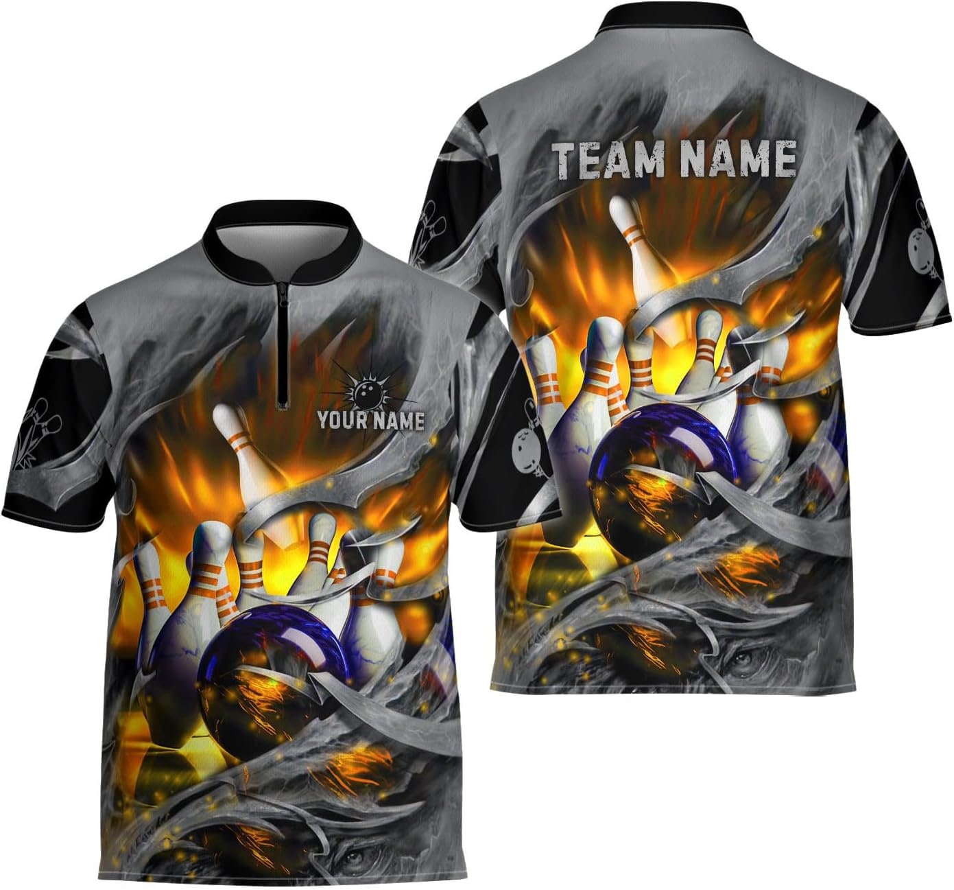 Personalized Bowling Jersey 3D, Bowling Shirts for Team, Bowling Shirt ...