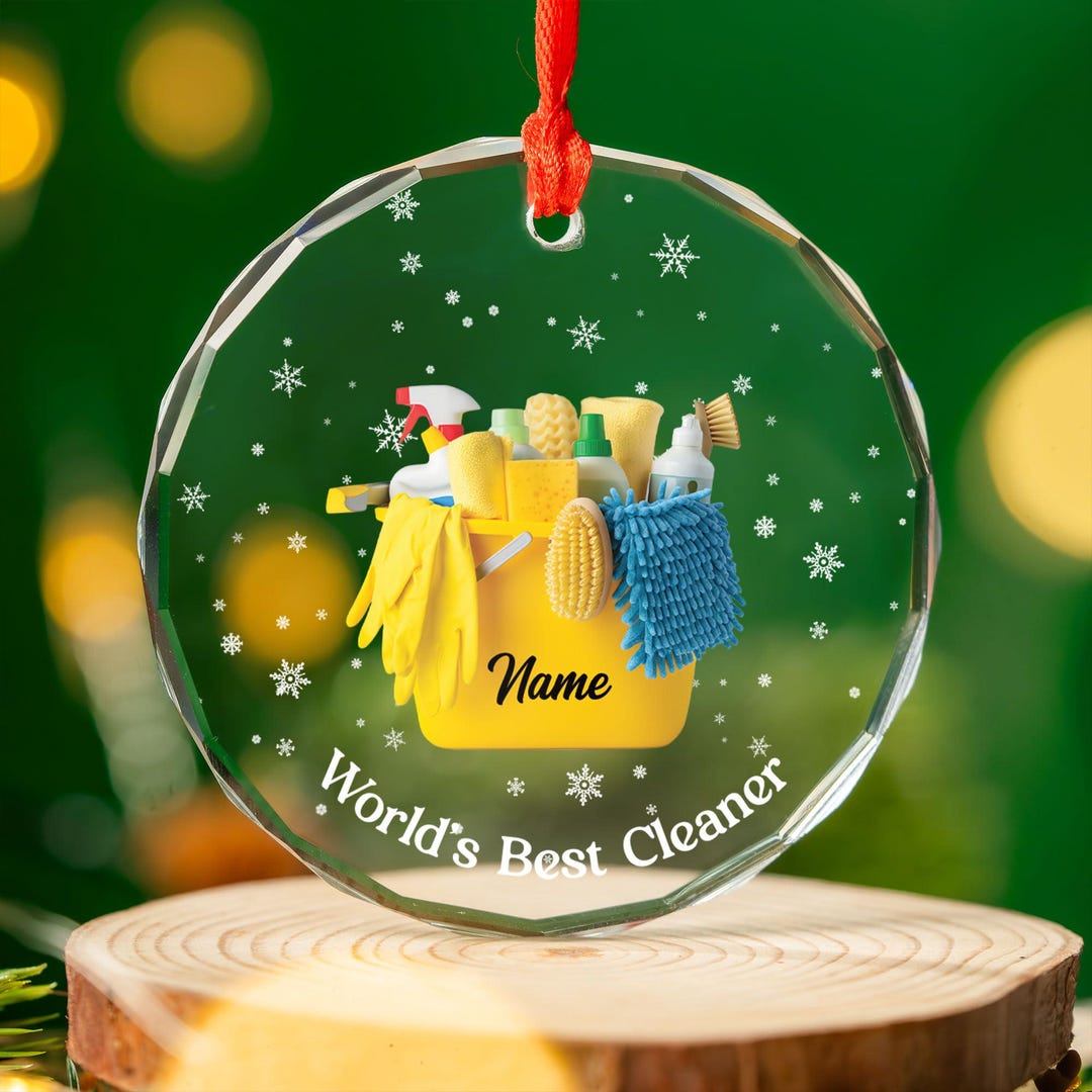 Personalized Housekeeping Glass Ornament 2025, Housekeeping Keepsake ...