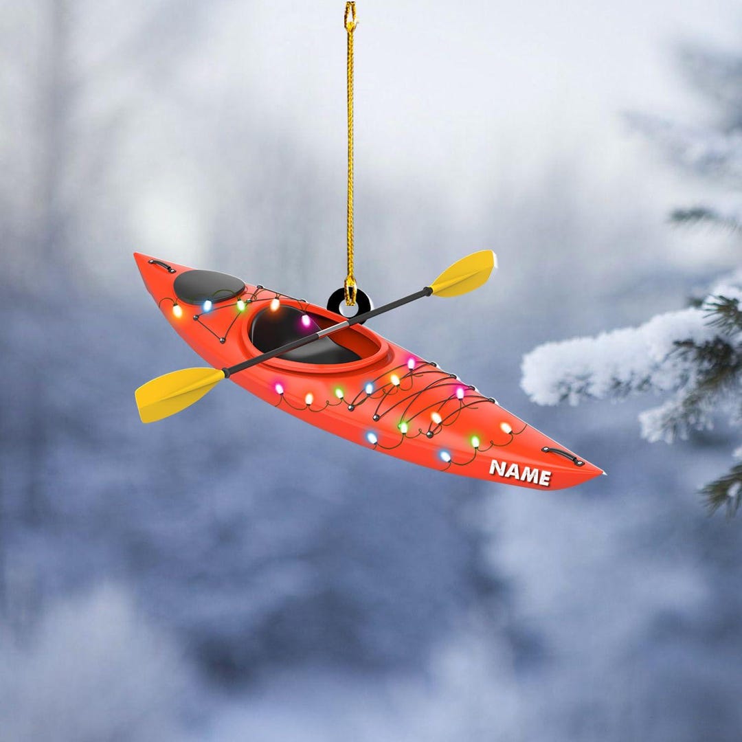 Personalized Kayak Ornament, Custom Canoe Ornament Christmas Present ...