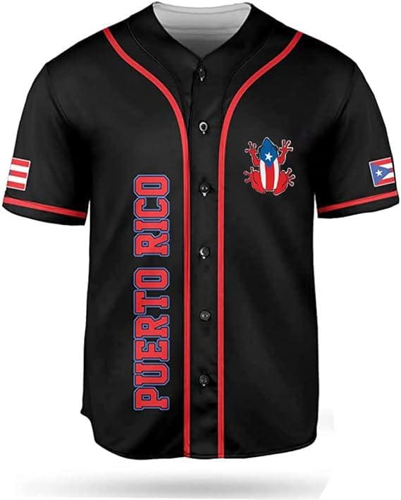 Custom Name Puerto Rico Baseball Jersey for Men, Personalized Puerto ...