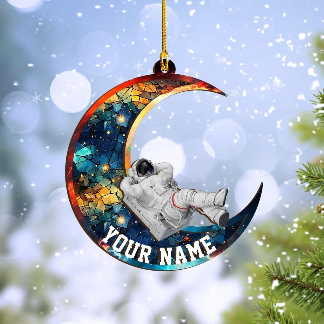 Personalized Astronaut Suncatcher Ornament,space Ornament,rocket ...
