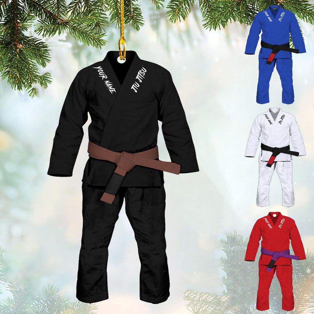 Custom Jiu Jitsu Uniform Ornament,personalized BJJ Ornament,custom Belt ...