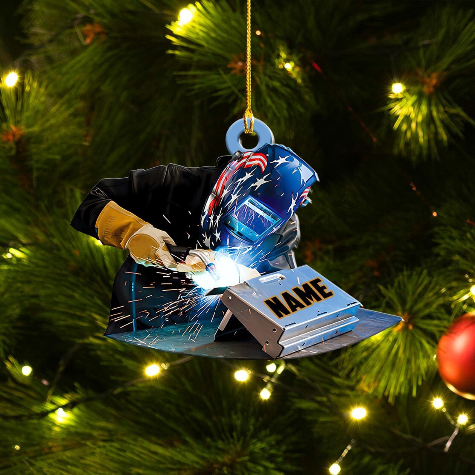 Personalized Name Welder Ornament Christmas, Welder Tool Ornament, Gift ...