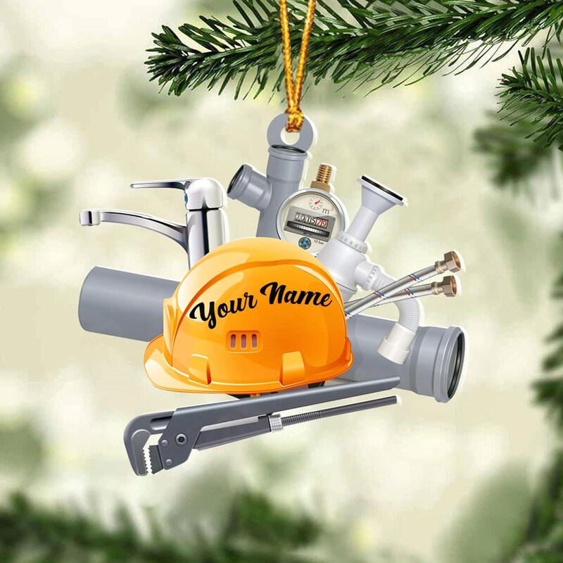 Plumber Hanging Ornament - Etsy