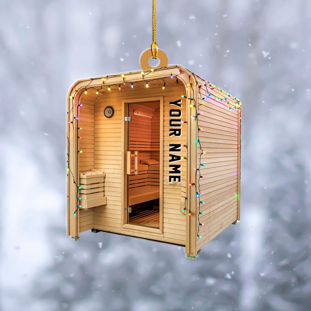 Personalized Hot Tub Sauna Christmas Ornament,custom Hot Tub Ornament ...