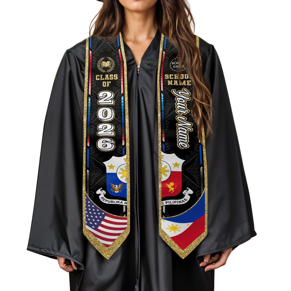 Custom Filipino Graduation Sash 2026,filipino Graduation Sash ...