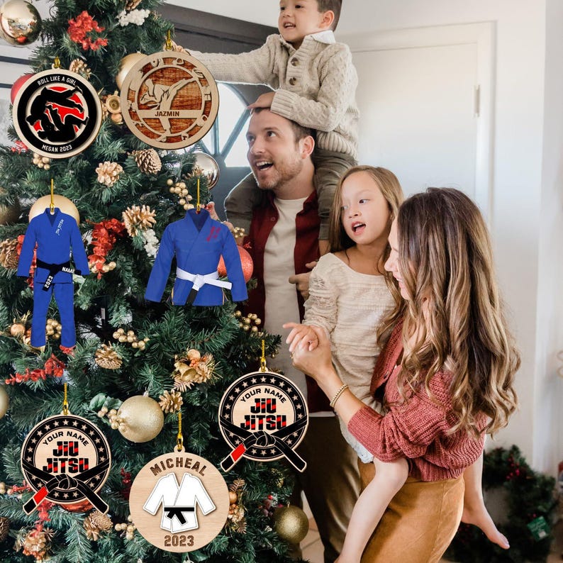 Custom Jiu Jitsu Uniform Ornament,personalized BJJ Ornament,custom Belt ...