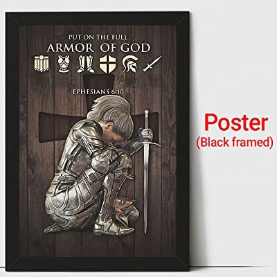 Personalized Armor of God Poster, Woman Man Warrior of God Put on the ...