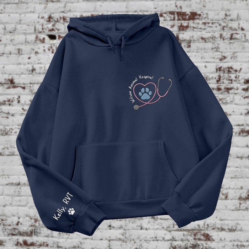 Custom Embroidered Vet Tech Sweatshirt, Vet Tech Week Gift for ...