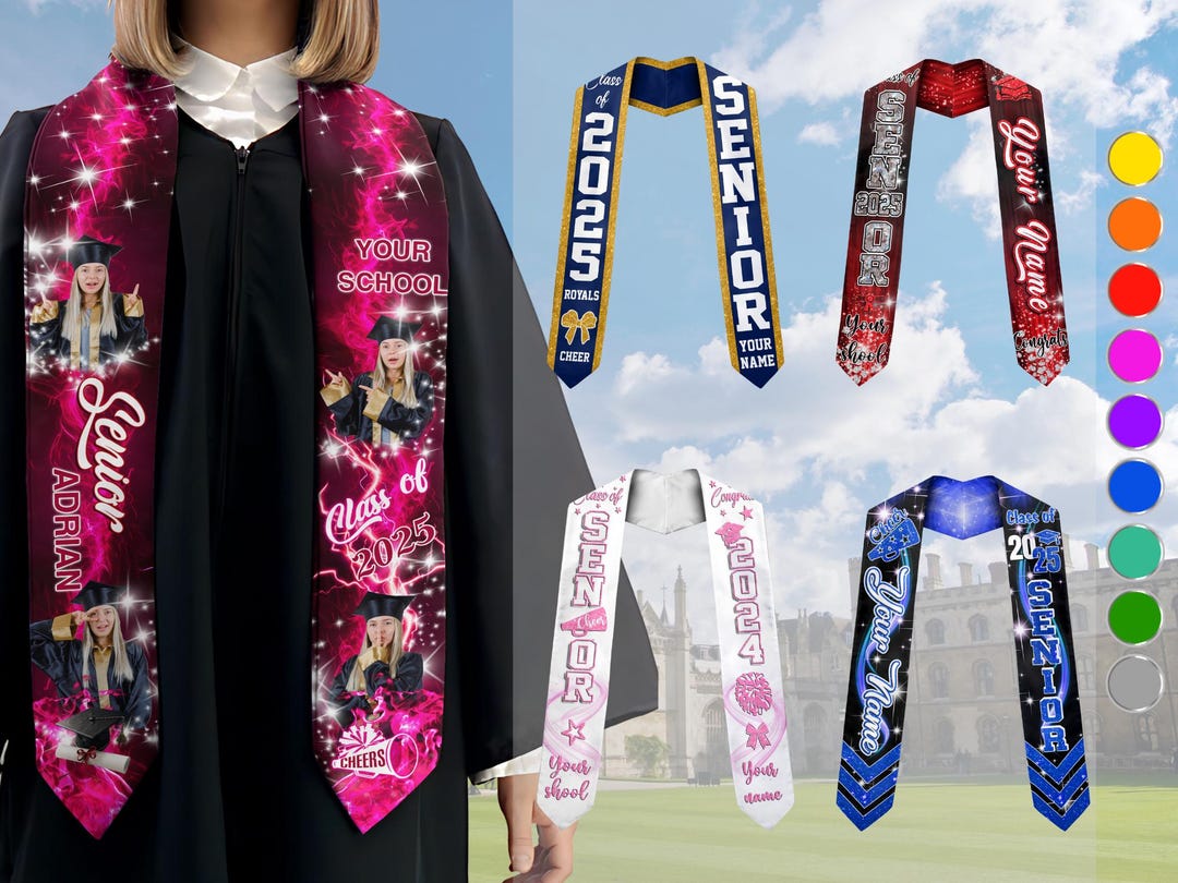 Cheerleader Sash, Senior Night Sash, Dance Team Sash, Custom Grad Gift ...