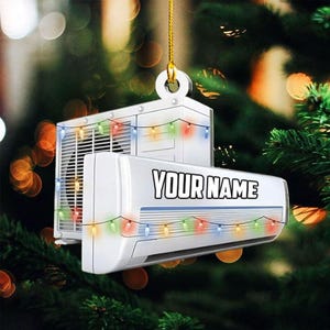 Personalized Air Conditioner Christmas Light Ornament Xmas Tree Decor ...