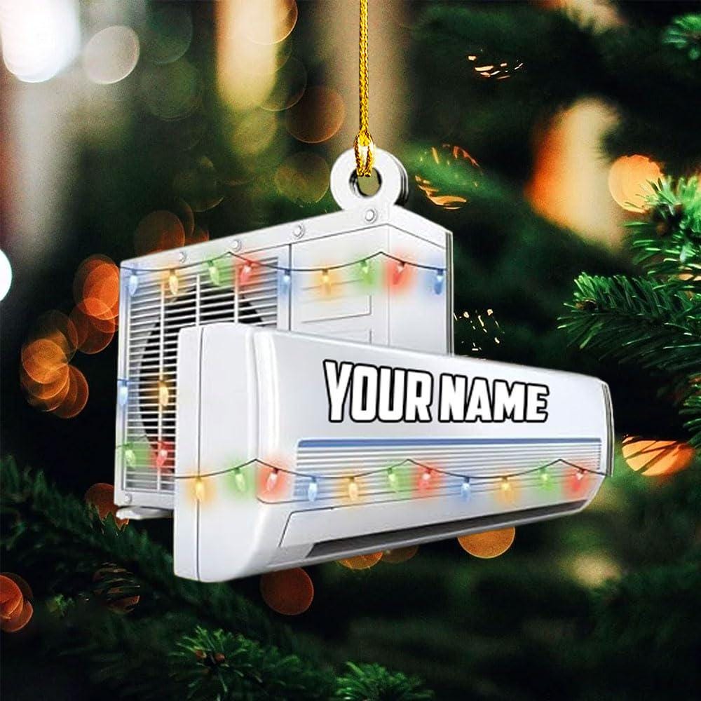 Personalized Air Conditioner Christmas Light Ornament Xmas Tree Decor ...