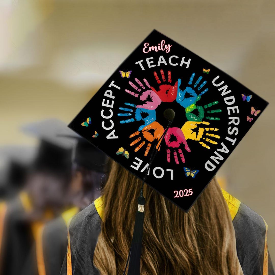 Celebrate Minds of All Kinds Graduation Cap Topper, Autism Awareness ...