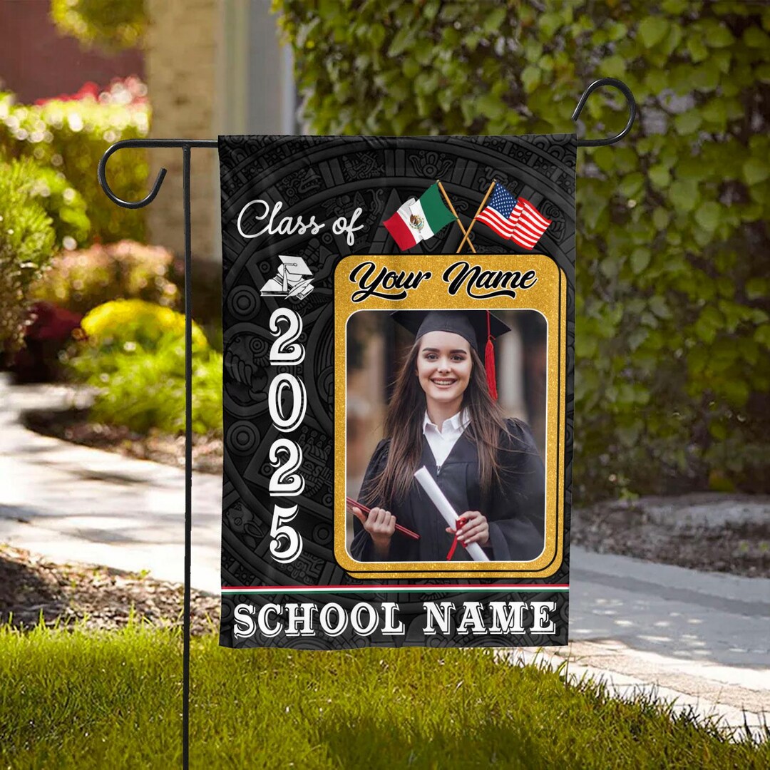 Custom Mexican Graduation Flag,mexico College Grad Flag,class of 2025 ...