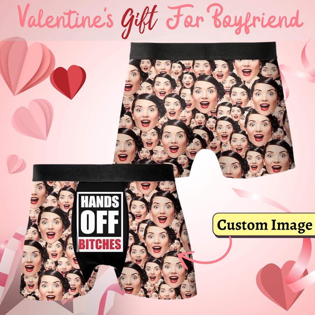 Personalized Underwear for Men, Custom Boxers With Picture, Underwear ...