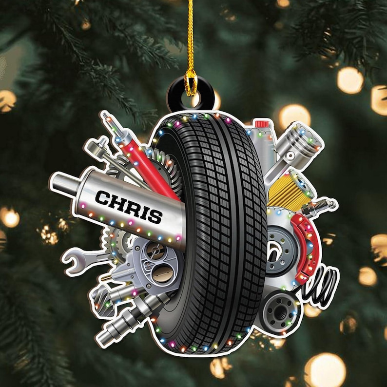Mechanic Tool Box Ornament, Christmas Tree Mechanic Repair Shop Decor ...