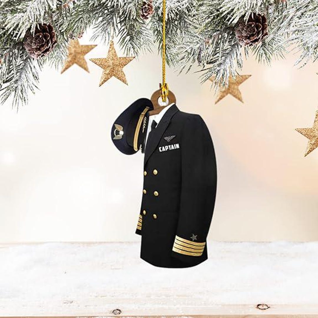 Personalized Pilot Vest Ornament, Pilot Gift, Pilot Vest Pilot Outfit ...