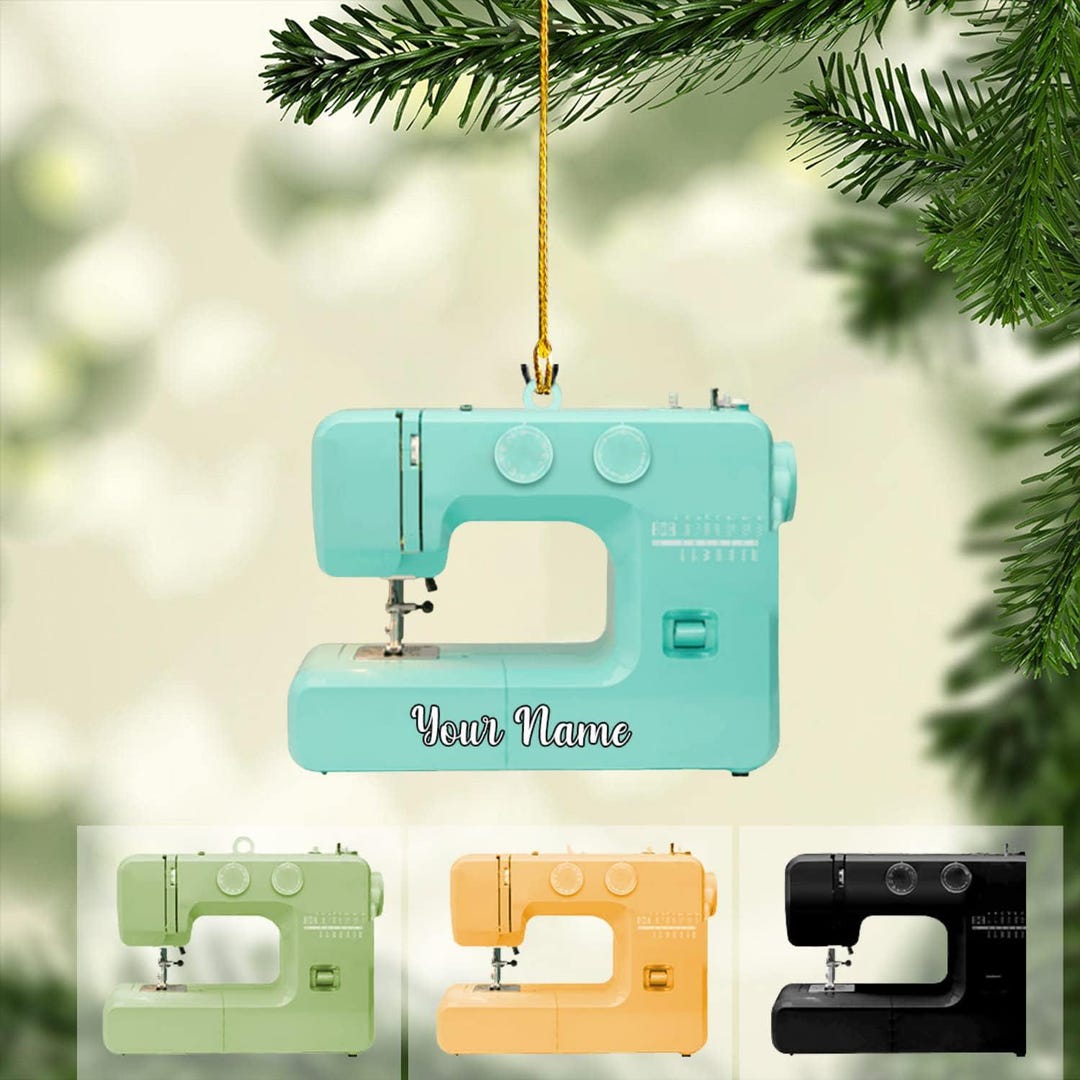 Personalized Sewing Machine Christmas Ornament 2025, Sewing Machine ...