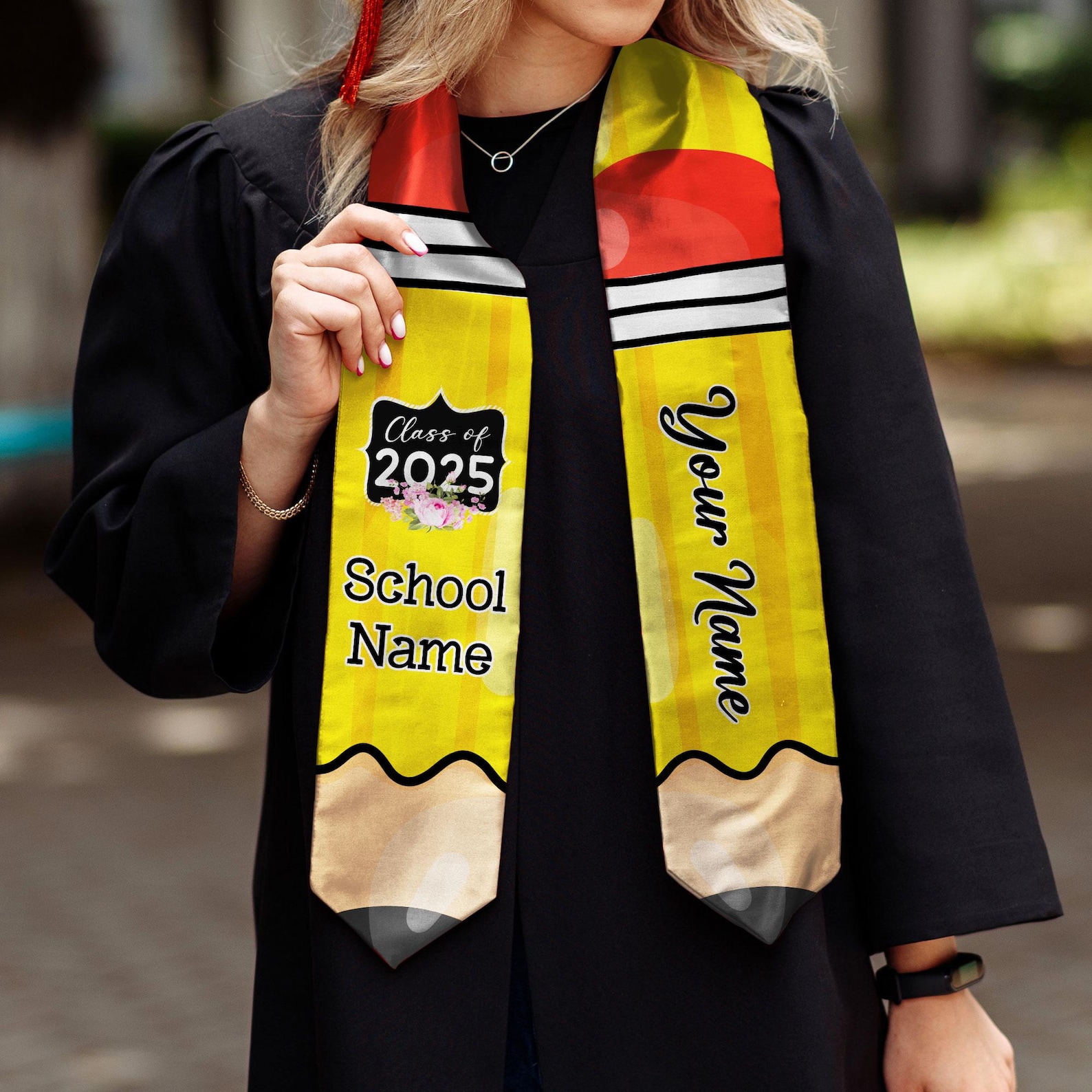 Custom Teacher Graduation Stole Class of 2026, Teacher Stole 2026 ...