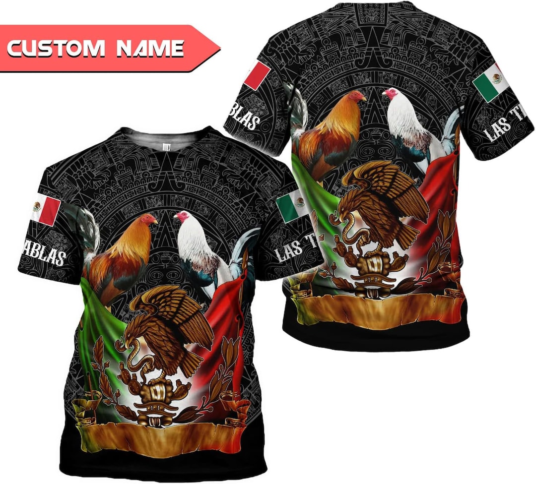 Custom Name Mexican Shirts for Men, Personalized Mexico Shirt, Mexico ...