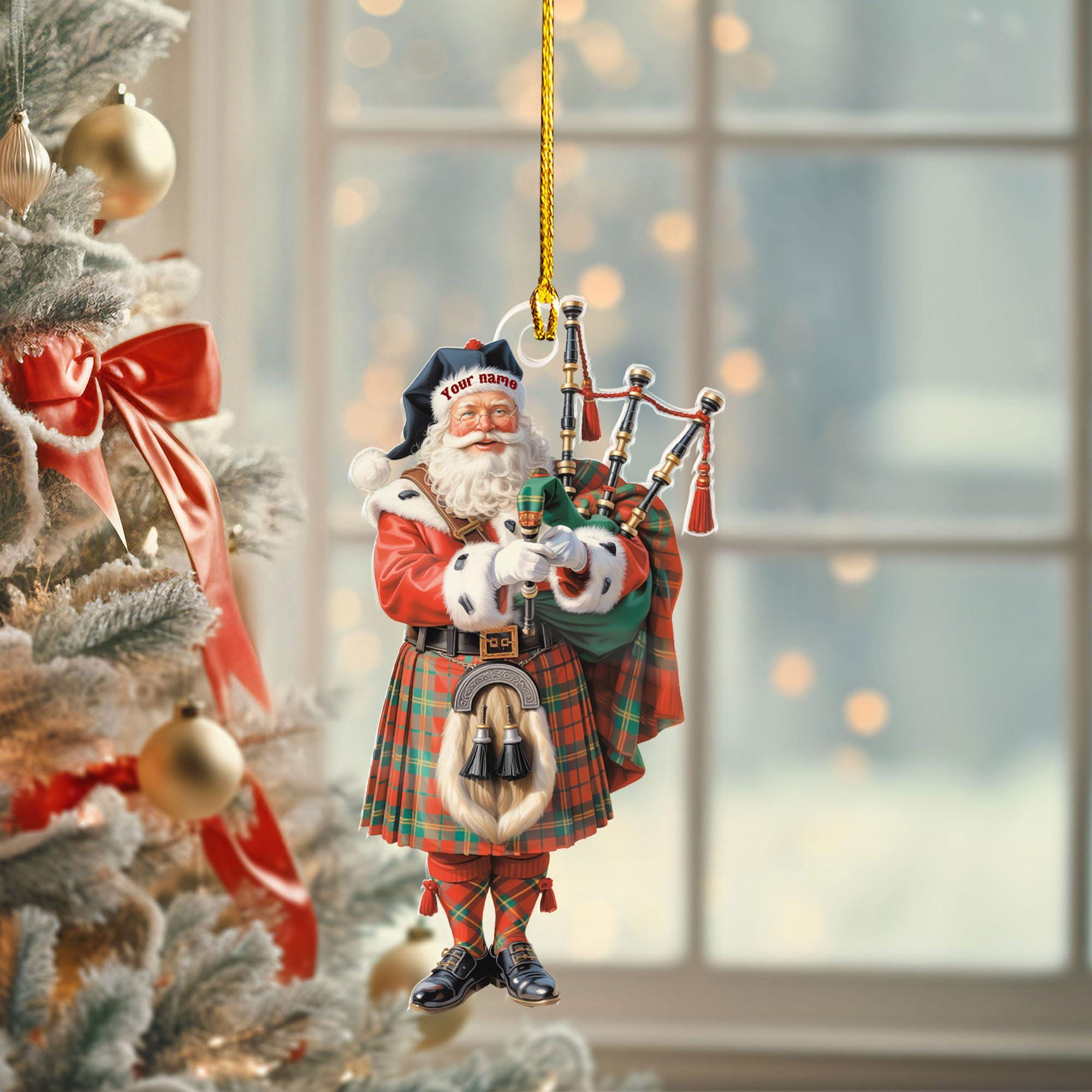 Custom Name Bagpipe Ornament, Personalized Bagpipe Ornament, Scottish ...