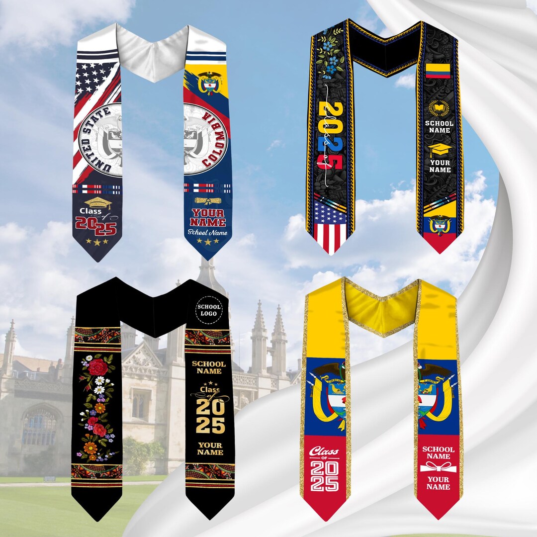 Custom Colombian Graduation Sash 2026, Colombian Graduation Sash ...