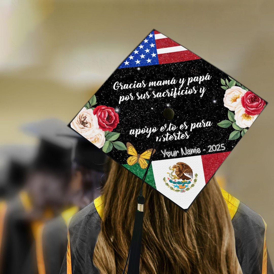 Customized Mexico Graduation Cap Topper, Mexican Graduation Cap Topper ...