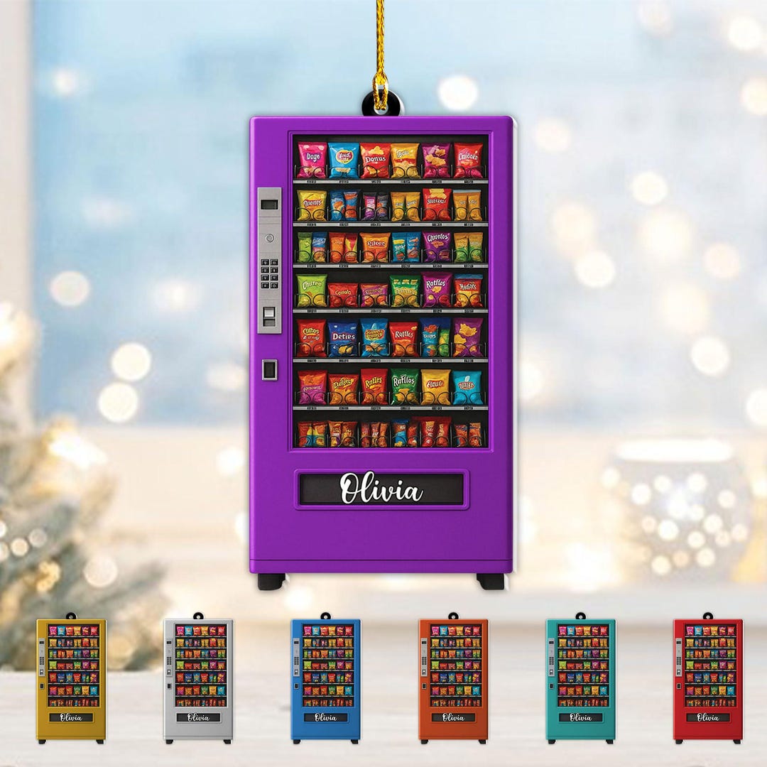 Personalized Vending Machine Christmas Ornament, Funny Vending Machine ...
