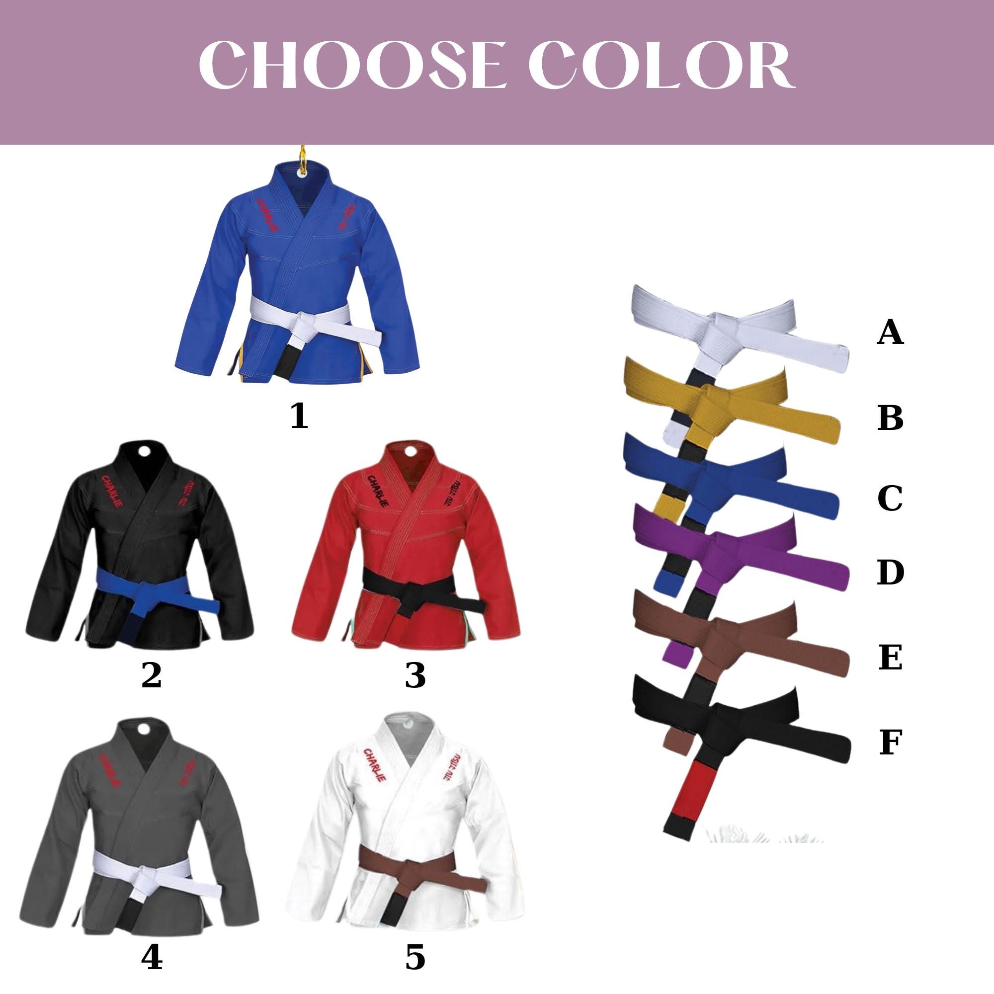 Custom Jiu Jitsu Uniform Ornament,personalized BJJ Ornament,custom Belt ...