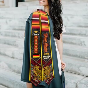 Personalized Germany Stole,custom Germany Graduation Sash,germany ...