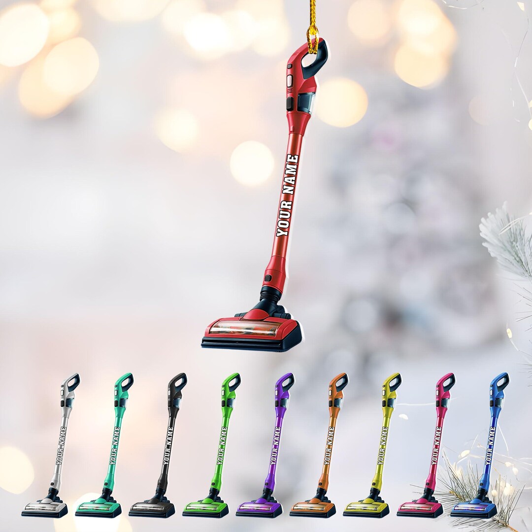 Personalized Vacuum Cleaner Christmas Ornament: Flat 2D Design - Etsy