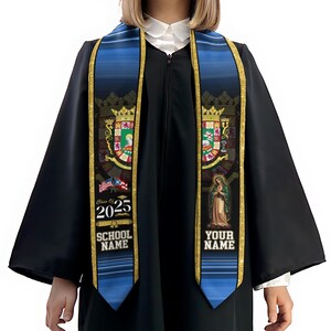 Personalized Puerto Rico Graduation Sash 2025, Puerto Ricans American ...
