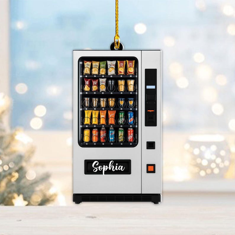 Personalized Vending Machine Christmas Ornament, Funny Vending Machine ...