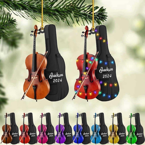 Cello Ornament Wood - Etsy