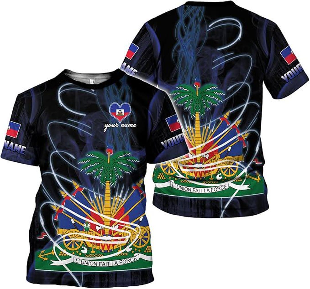 Custom Haitian Shirt, Haitians Flag Pride Shirt, Haiti Shirts for Men ...
