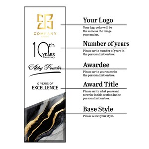 Personalized Award Corporate Trophy Award - Company Anniversary Awards ...