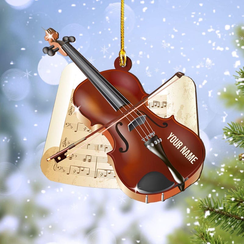 Violin Ornament - Etsy