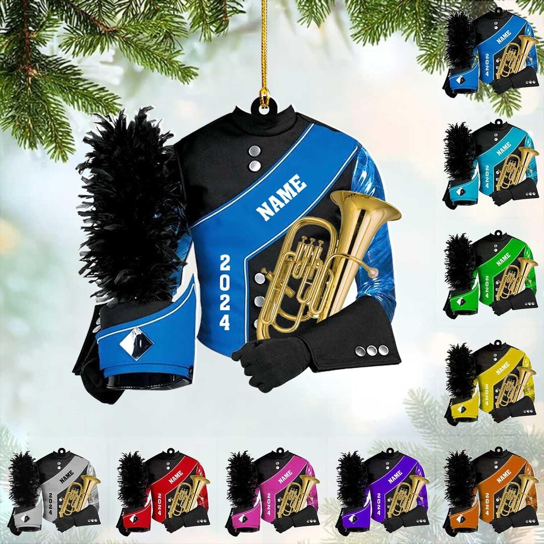 Personalized Marching Band Uniform Ornament, Band Uniform Ornament ...