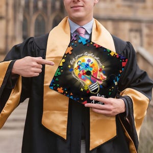 Celebrate Minds of All Kinds Graduation Cap Topper, Autism Awareness ...